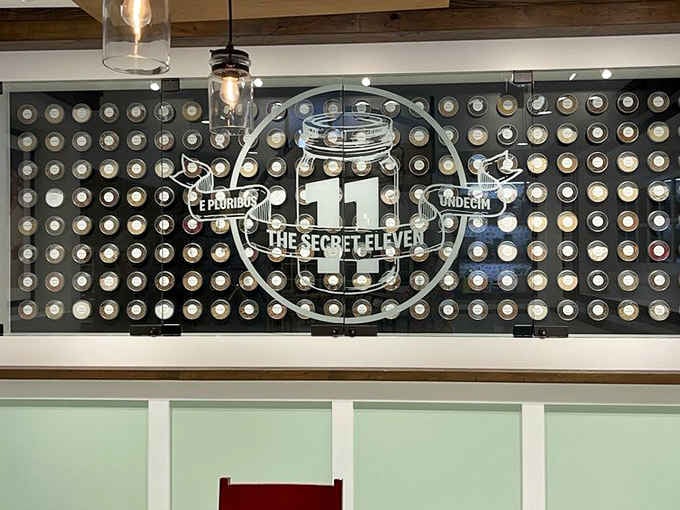 Those eleven herbs and spices remain a mystery, but the story behind them is displayed for all to see.