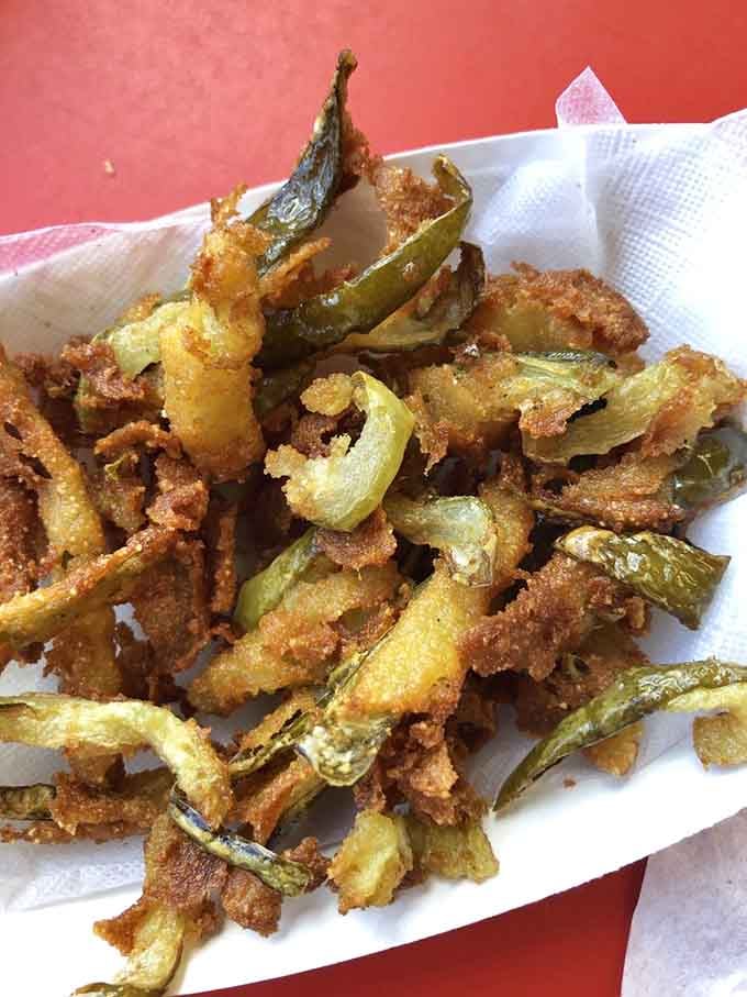 Fried pickle chips so crispy they could probably survive a nuclear winter and still taste absolutely fantastic on the other side.