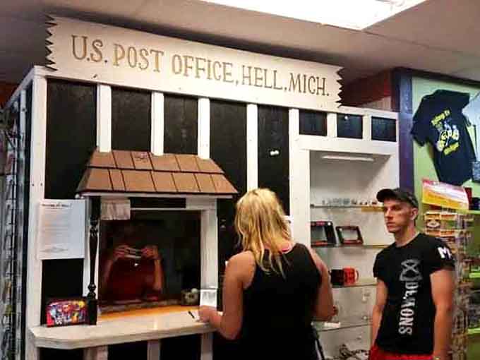 The U.S. Post Office in Hell lets you mail postcards with that coveted postmark your friends absolutely won't believe.