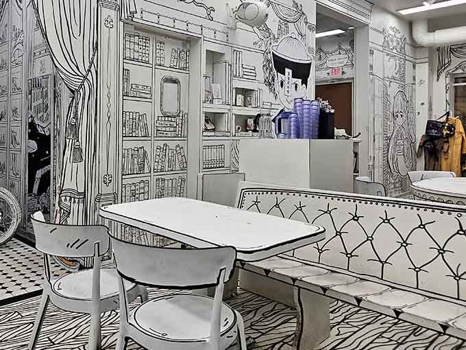 Another angle reveals more intricate details you probably missed while focusing on your delicious chicken sandwich earlier.