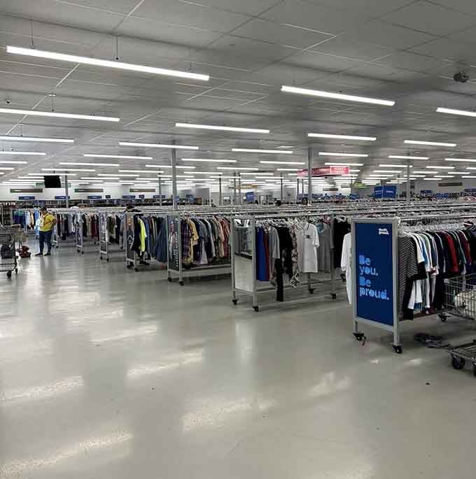 The vast interior proves that thrift shopping doesn't mean cramped aisles and claustrophobic browsing experiences anymore&mdash;hallelujah for that.