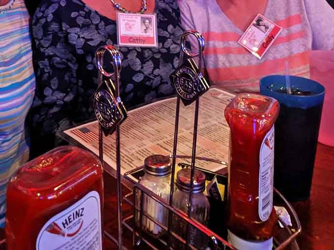 Classic condiments in their proper holders remind you that some traditions are worth keeping exactly as they are.