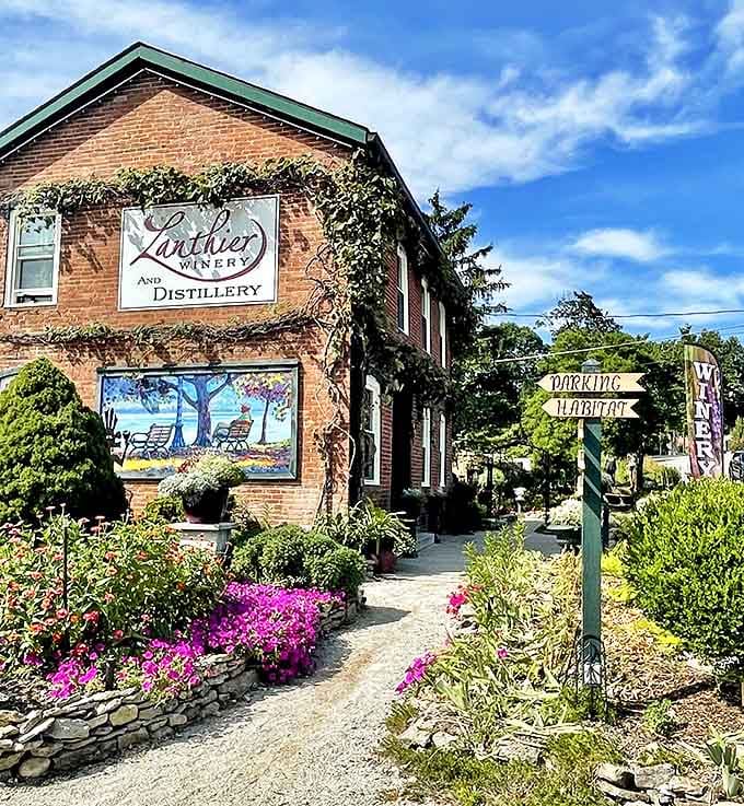 Lanthier Winery's garden path leads visitors through a floral wonderland to wine tastings that rival experiences in much pricier destinations.