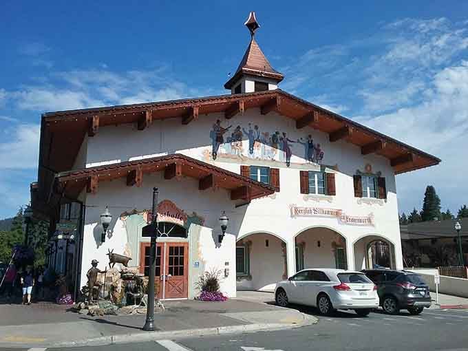 The Festhalle stands ready to host celebrations, because this town takes its party-throwing responsibilities very seriously indeed.
