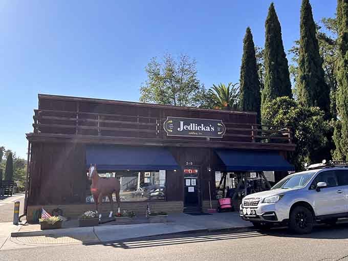 Jedlicka's rustic facade hides treasures inside, like that antique shop you always meant to explore but never did.