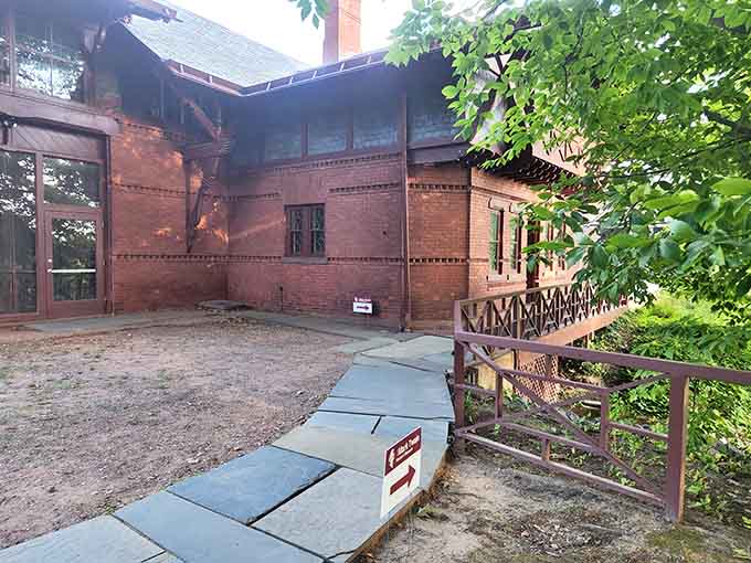 The brick patterns and decorative railings show craftsmanship that makes modern construction look like it's phoning it in, honestly.