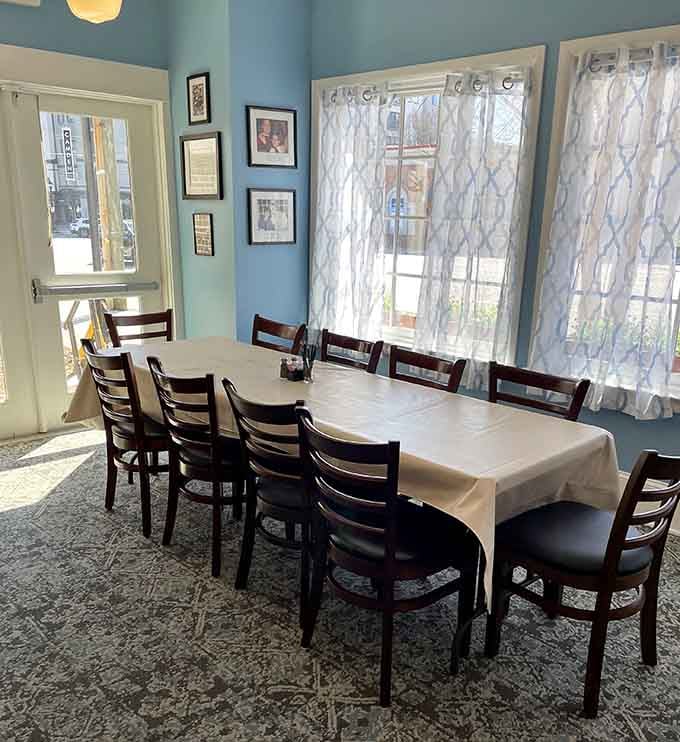 Multiple dining rooms mean there's always a cozy spot to enjoy your Southern feast in comfort.
