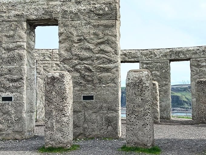 Peer through the stone portals and frame the Columbia River Gorge in windows to another world.
