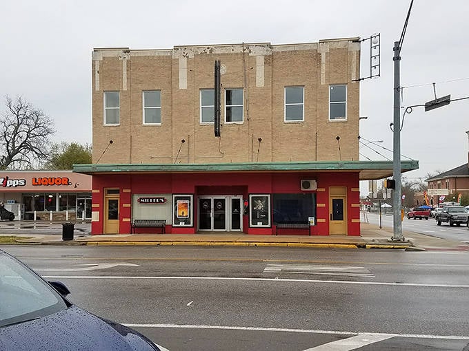Miller's Theatre's vibrant facade hints at its storied past, a splash of color on Navasota's main drag that's seen generations of first dates and family outings.