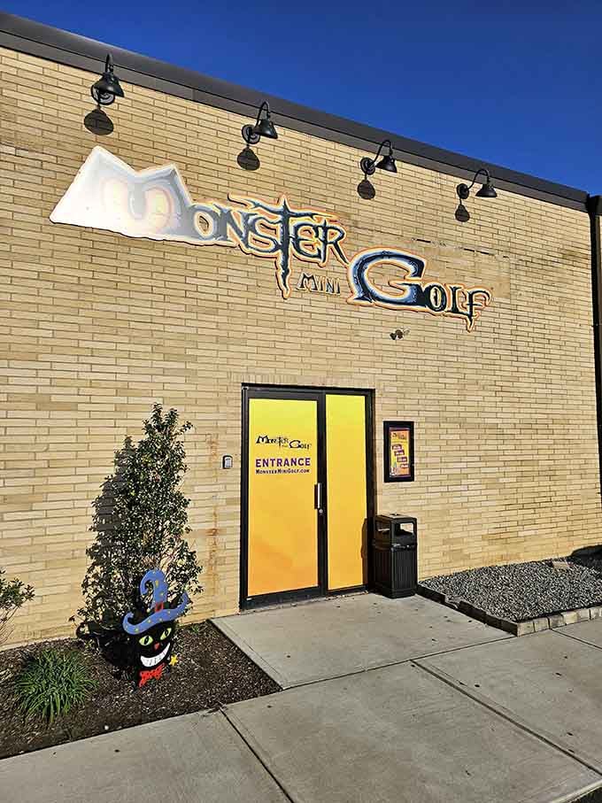 The unassuming exterior hides one of South Jersey's most delightfully bizarre indoor attractions behind those doors.