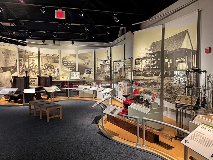The museum's spacious interior proves you don't need cramped corridors and dim lighting to showcase fascinating history properly.