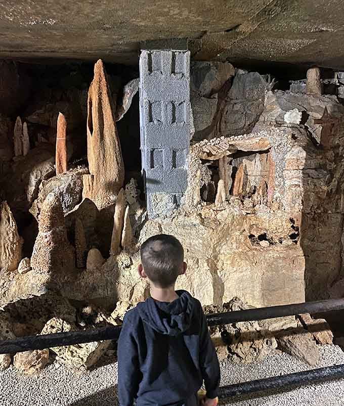 Young explorers discover that the coolest classroom has no walls, just ancient stone formations everywhere.