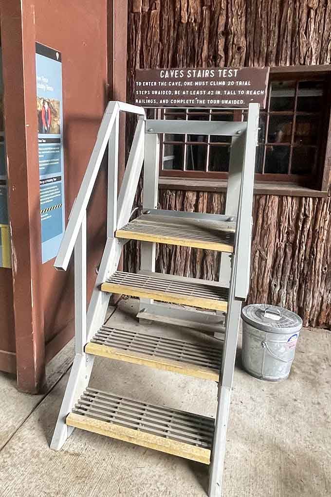 Before you descend into the depths, test your stair-climbing abilities because you'll be doing plenty of it underground.