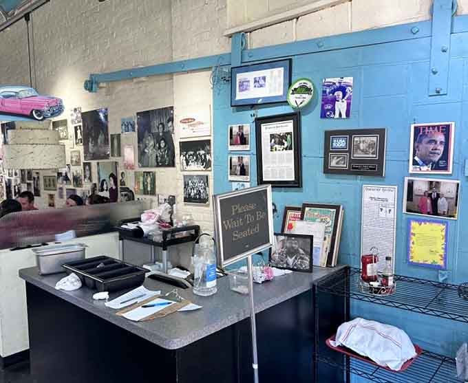 Behind-the-scenes glimpses reveal walls covered in memories, photographs, and the kind of history you can't manufacture or fake.