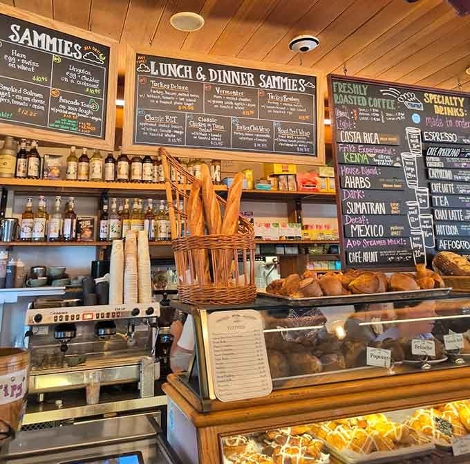 Behind that counter, magic happens daily—where coffee beans meet destiny and sandwiches achieve their full potential.