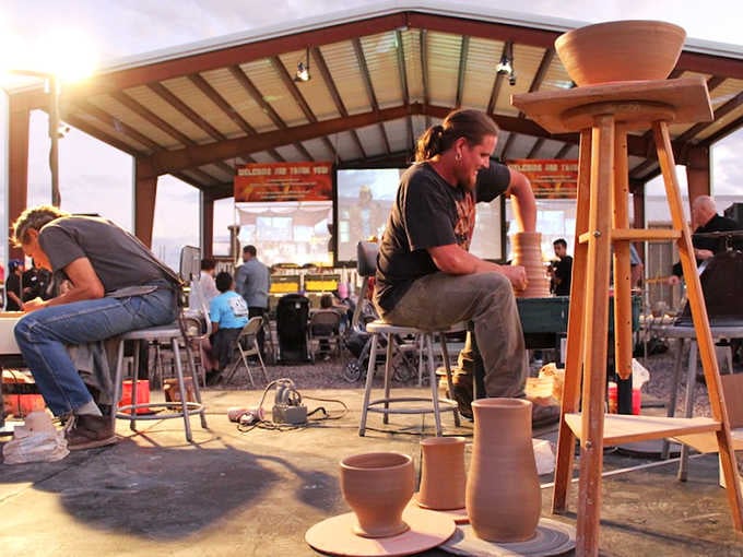 Local artisans transform clay into beauty at community events, their hands creating tomorrow's heirlooms from ancient techniques.