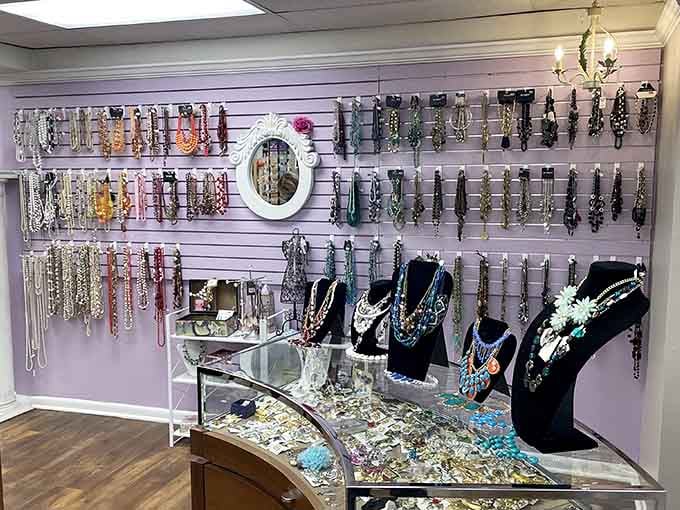 Jewelry displays that prove treasure hunting doesn't require a map or a pirate ship.