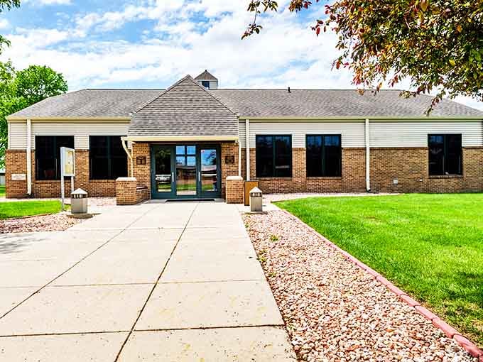 The modern Red Cloud Community Center provides a contemporary gathering space for a town that balances preservation of its past with investment in its future.