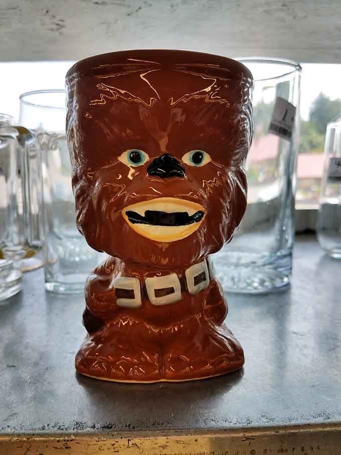 This Chewbacca mug is either brilliantly kitschy or wonderfully terrible, depending on your Star Wars devotion level.