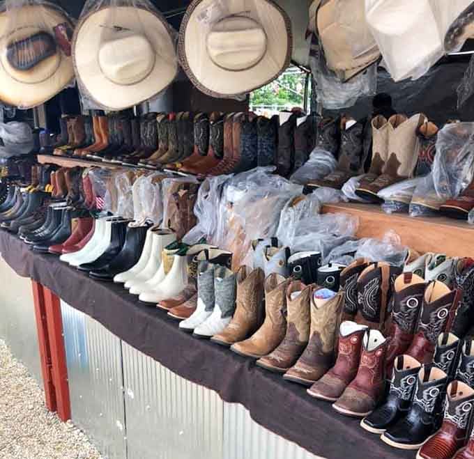 Cowboy boots and straw hats create a Western wear wonderland where you can channel your inner rancher without the actual ranch required.