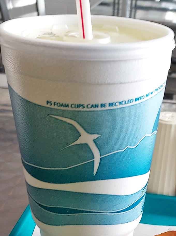 A milkshake so thick it practically requires engineering skills to drink, which is exactly how it should be at any respectable drive-in.