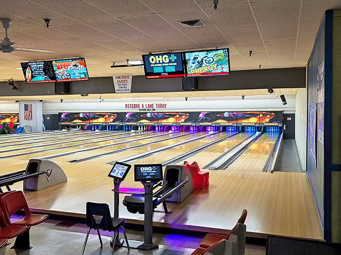 Sapulpa's bowling alley provides family-friendly entertainment in a classic setting, perfect for visitors seeking indoor fun after exploring downtown.
