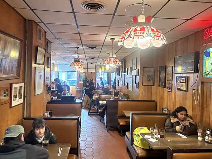 Packed booths and happy faces tell the story better than any review ever could about this legendary spot.