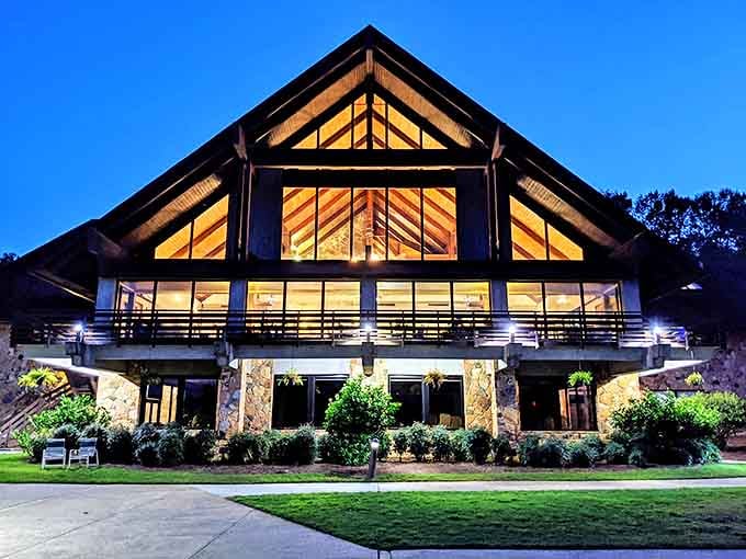 Campfire conversations waiting to happen. This thoughtfully designed campsite area brings people together in nature's living room.