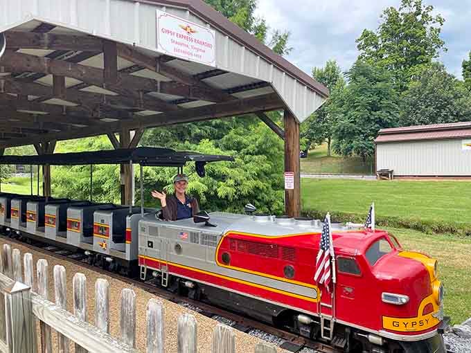 The Gypsy Express at Gypsy Hill Park: because sometimes the best childhood memories involve tiny trains and maximum joy per minute.