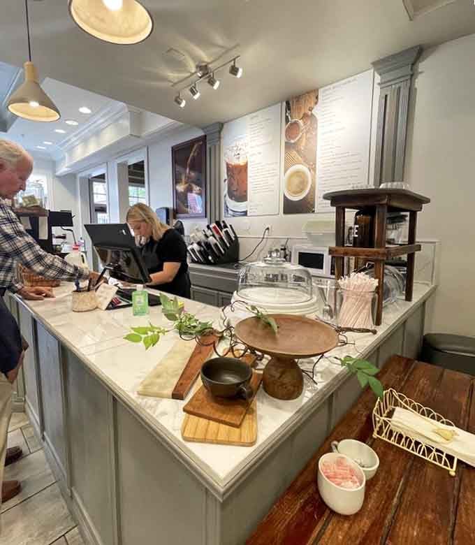 Friendly staff behind a counter that's basically command central for all things delicious and caffeinated in Branson.