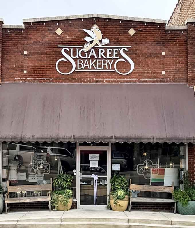 Sugaree's Bakery's charming storefront promises sweet treasures inside&mdash;the kind worth driving across county lines for when the cake craving strikes.