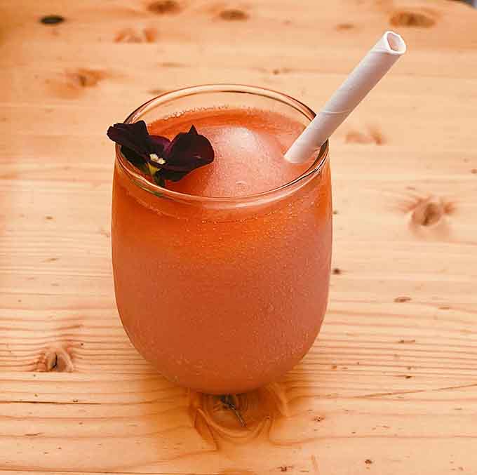 That fros&eacute; situation looks dangerously refreshing, like summer captured in a stemless wine glass perfectly.