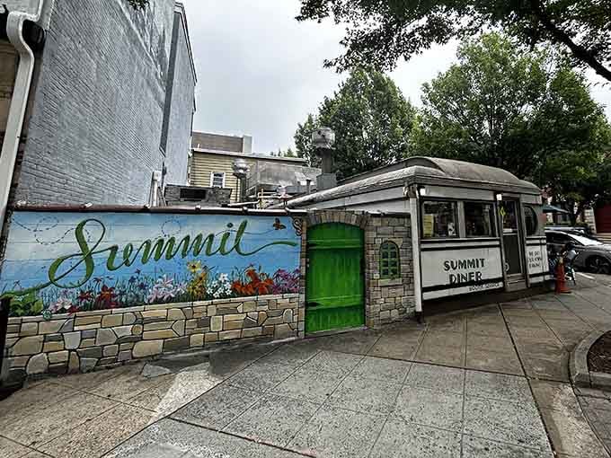 Local art celebrating Summit's charm, because this diner is as much community hub as breakfast destination.