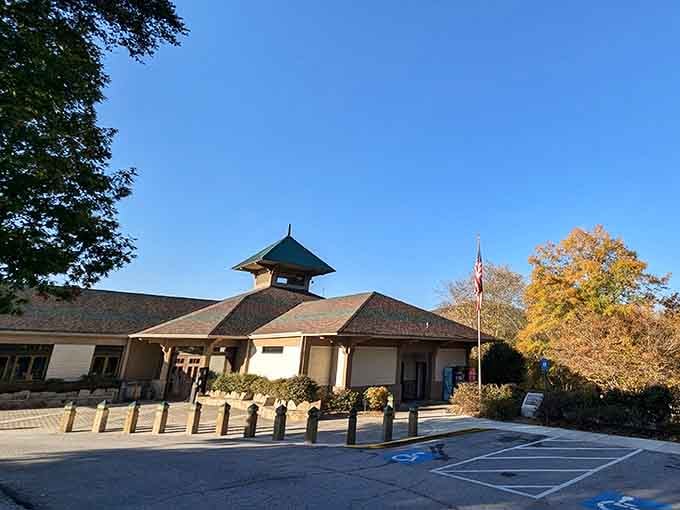 The interpretive center's architecture blends beautifully with the surrounding landscape, welcoming visitors to learn the gorge's secrets.