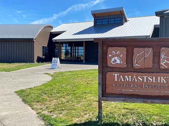 The Tam&aacute;stslikt Cultural Institute stands as a modern tribute to Indigenous heritage, where past and present converge in thoughtful cultural dialogue.