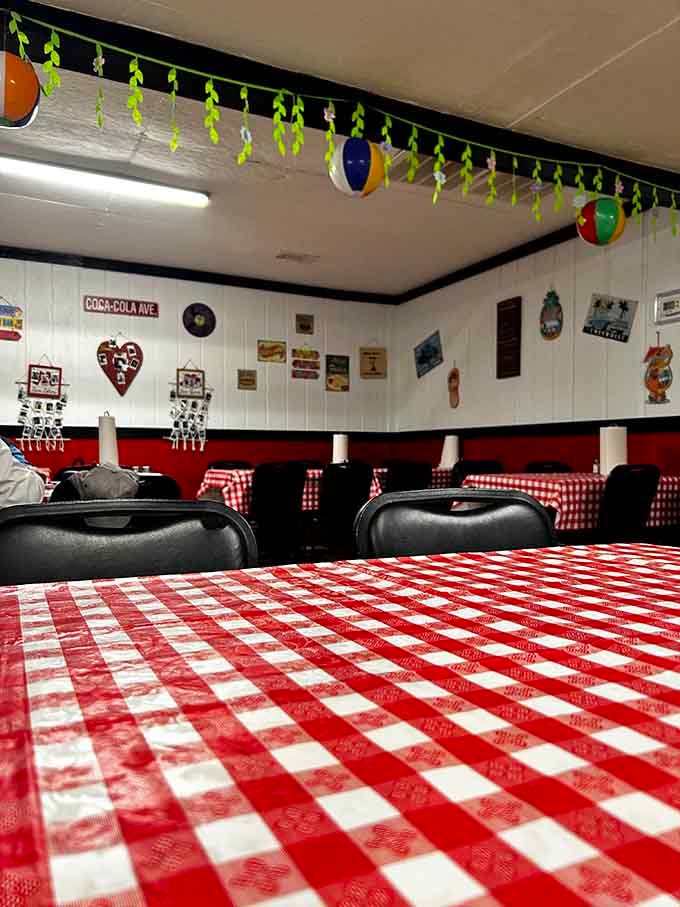 The dining room's vintage decor and cheerful touches create an inviting space where strangers become friends over breakfast.