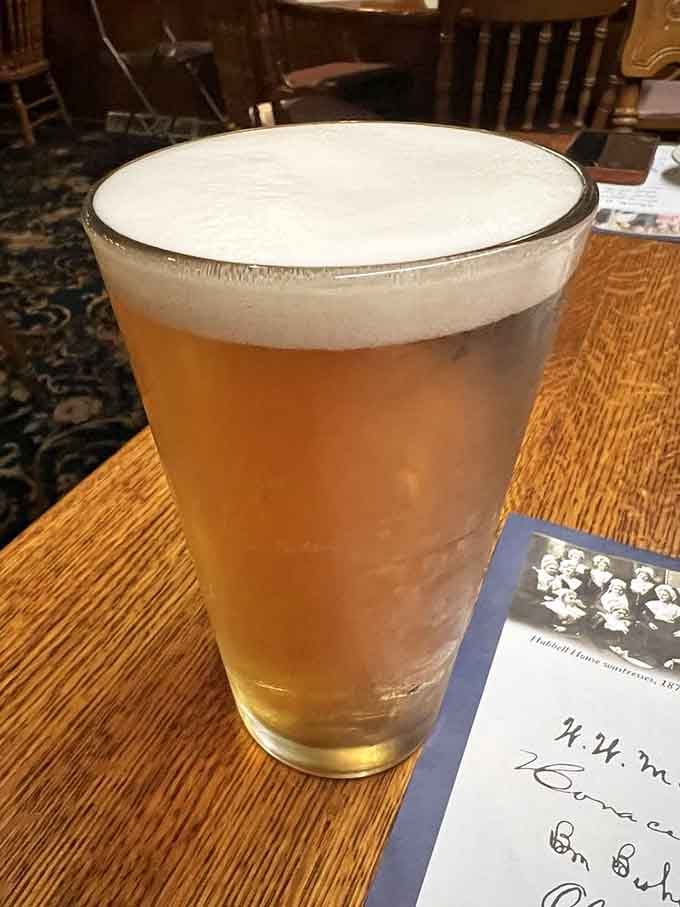 Beer served cold and foamy, the kind of simple pleasure that reminds you why people invented happy hour.