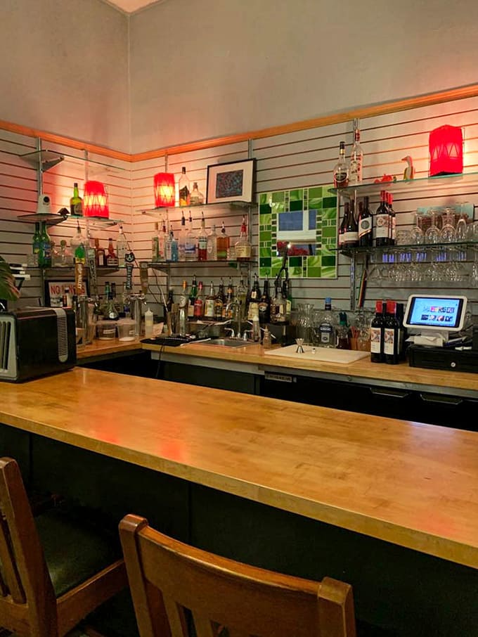 The full bar means you can add a little something extra to your brunch experience if desired.