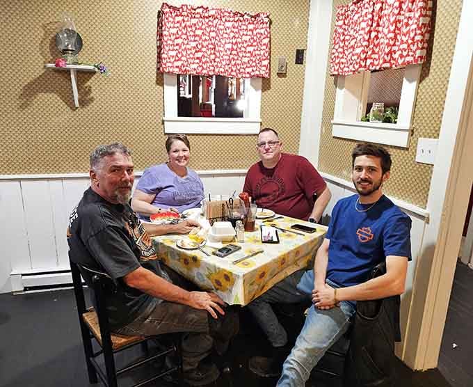 Real people enjoying real food in a real restaurant, which somehow feels revolutionary in our filtered world today.