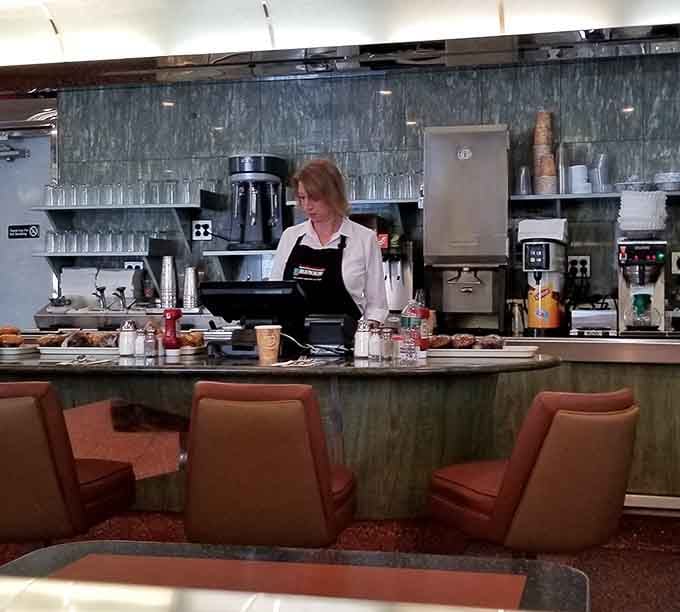 Behind this counter, magic happens 24 hours a day, fueled by coffee and the spirit of hospitality.