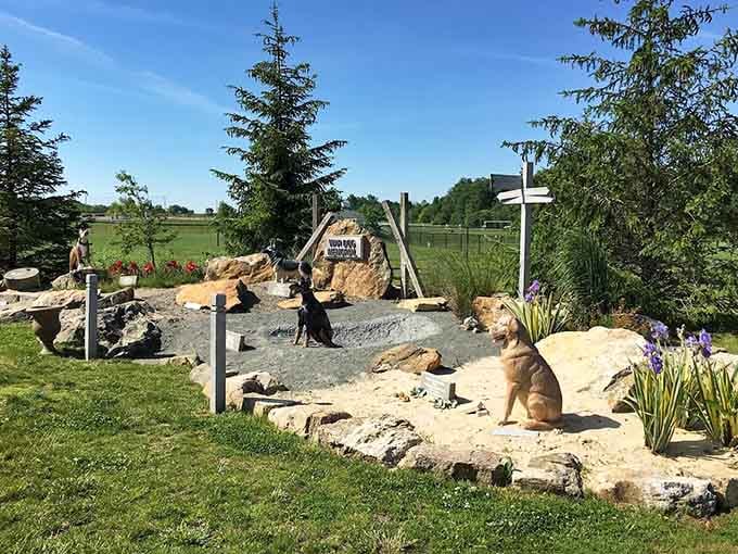 Sculptural tributes to working dogs celebrate the unsung heroes who've served alongside our military.