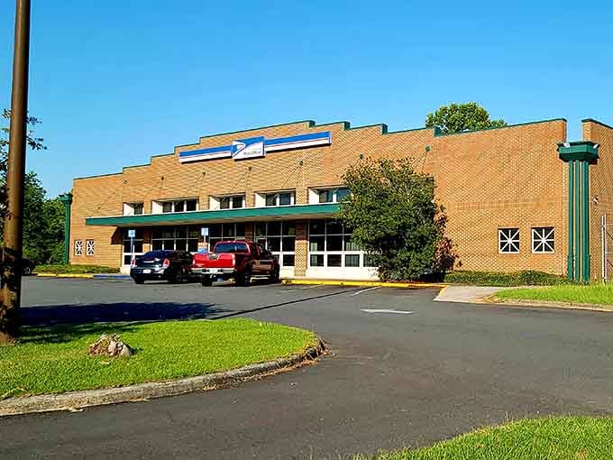 The post office building showcases mid-century modern design that actually aged well, unlike most trends.
