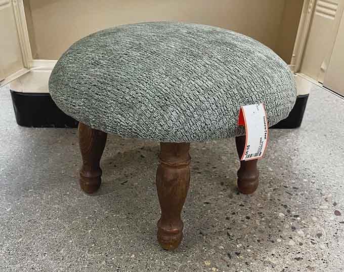 This charming footstool could be the missing piece in your living room puzzle&mdash;functional decor with character built right in.