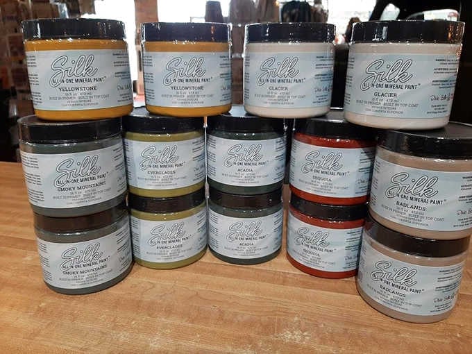 Montana's landscapes in a jar. These mineral paints named after iconic locations let you bring a piece of Big Sky Country home.