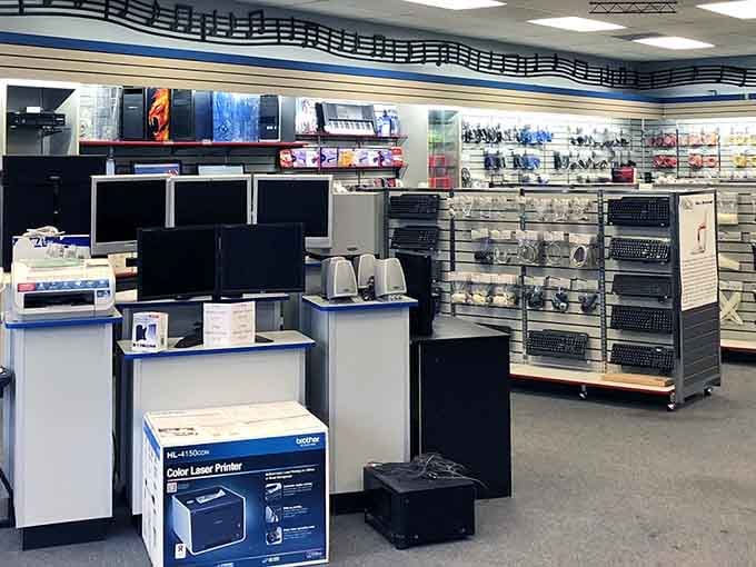 Essential services like computer repair exist right in town, saving you gas money and frustrating trips elsewhere.