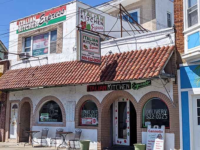 Italian Kitchen Express serves up comfort food from a building that looks like it moonlights as a movie set.