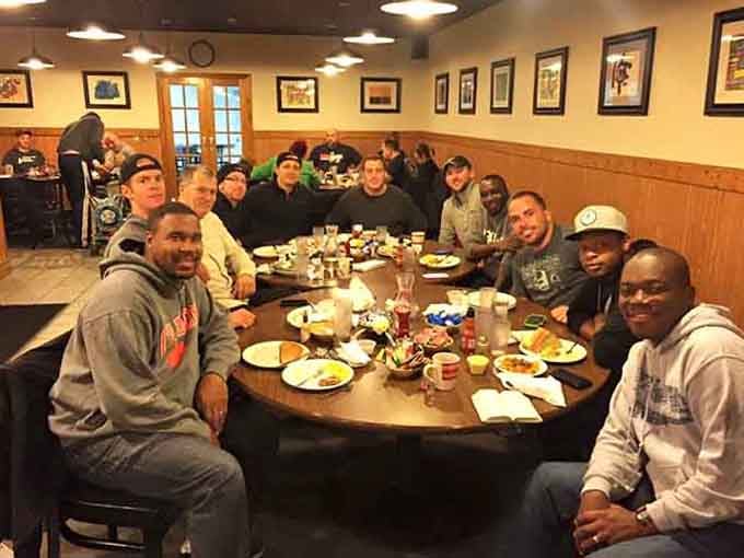 When a table full of happy diners looks this content, you know the food lives up to every delicious promise.