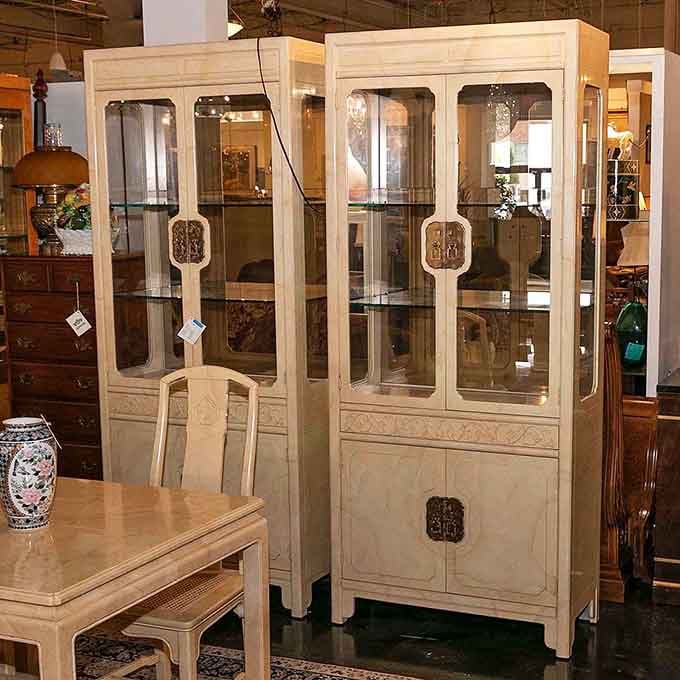 These elegant display cabinets aren't just furniture&mdash;they're conversation pieces waiting to showcase your treasures. Or, let's be honest, that collection of novelty shot glasses you're oddly proud of.