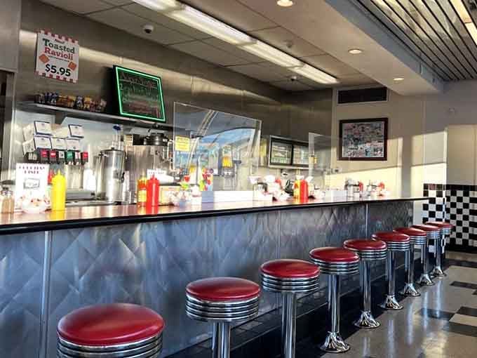 Chrome and red vinyl never looked so inviting&mdash;these stools have supported the dreams, hangovers, and hungry bellies of St. Louisans for generations.