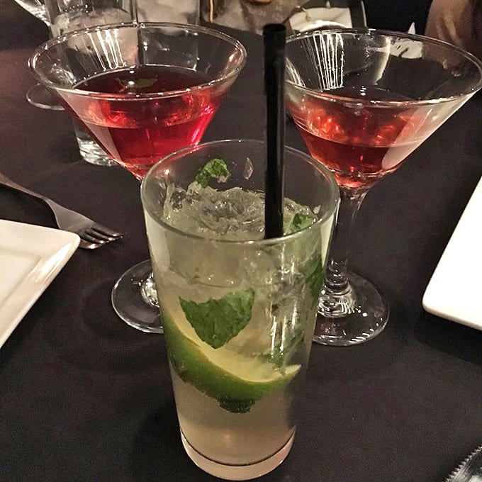 The cocktail trinity: two martinis and a mojito walk into a bar... and make an evening memorable before the first sip.